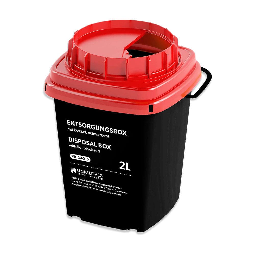 Polypropylene waste bin - 20-210 - Unigloves