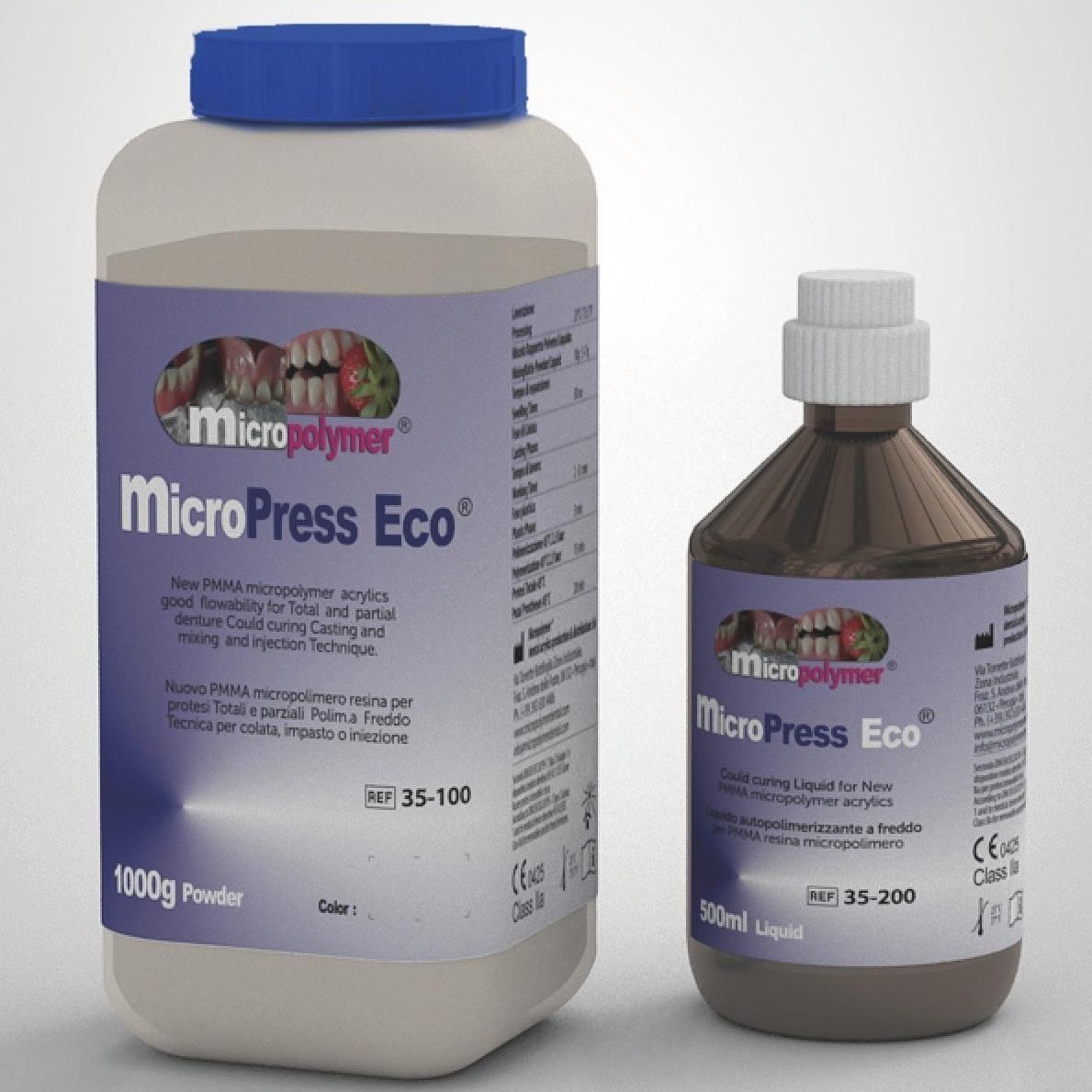Acrylic dental material - micro Press Eco ® - megadental italia - resin ...