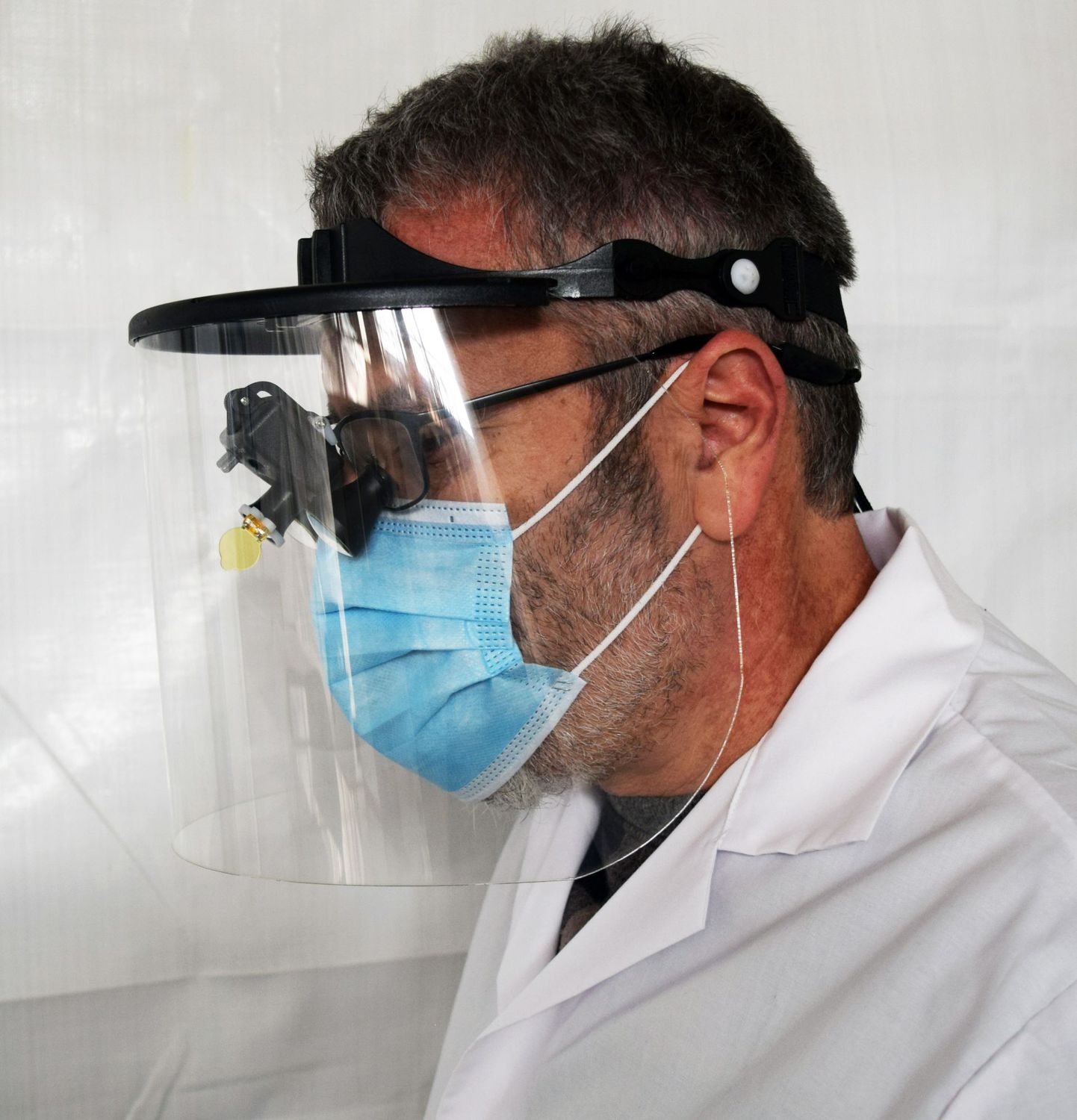 Polycarbonate protection visor - VL1 - Lobo - full-face / transparent ...