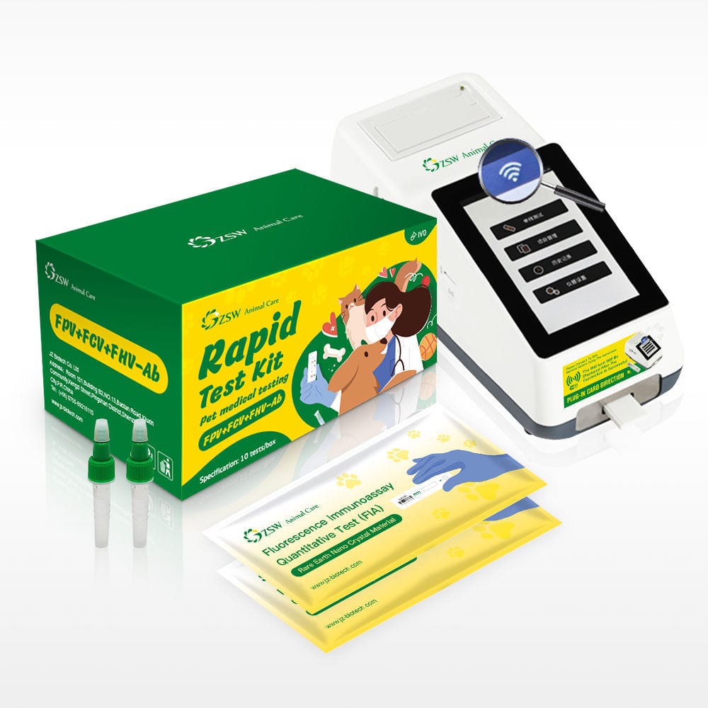 Feline test kit - FPV/FCV/FHV - JZ Biotech - veterinary / for ...