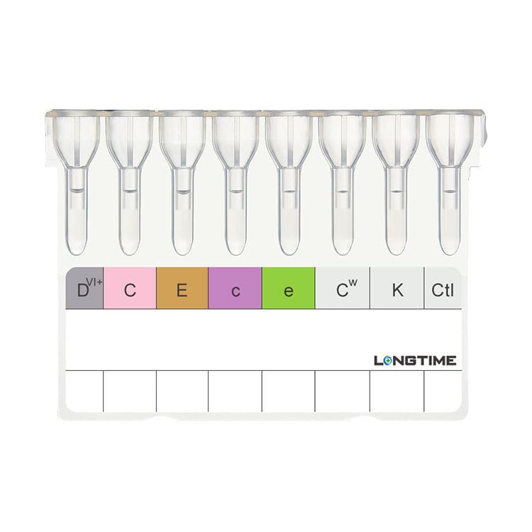 Blood typing test kit - Rh Pheno+Kell - Zhuhai Longtime Biological ...