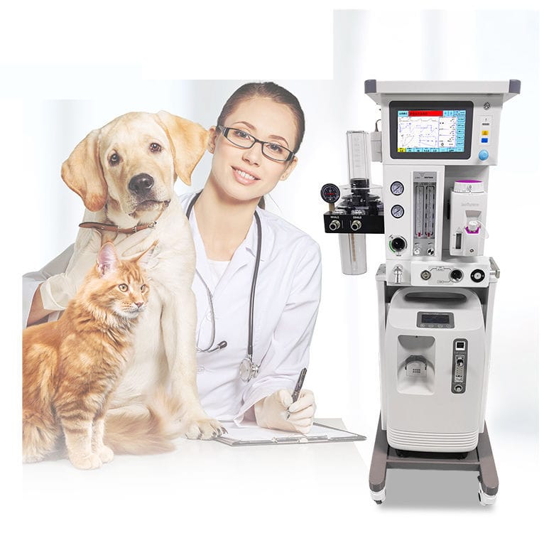 Small animal veterinary anesthesia workstation - VET-V9 - Olive - for ...