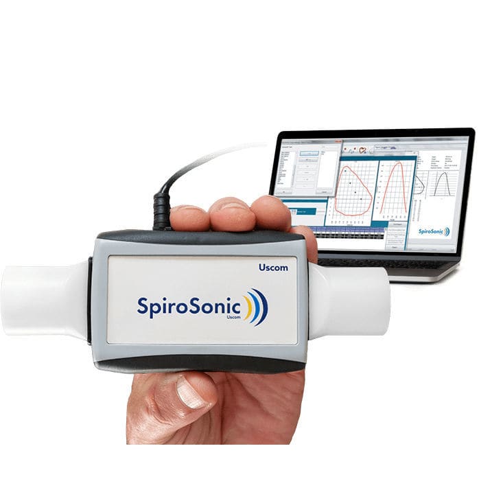 Computer-based spirometer - SpiroSonic FLO - Uscom Europe - portable ...