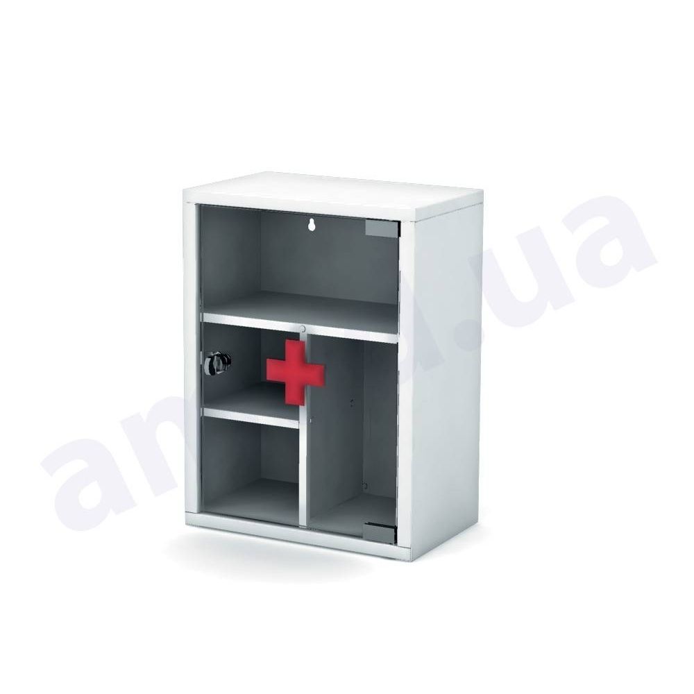 First aid cabinet - А1.100 - Amed - hospital / with door / wall-mounted