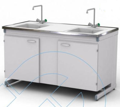 Laboratory sink - 01-10.721 - Labexpert - 2-station / metal / polypropylene