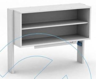Laboratory cabinet - 01-04.311 - Labexpert - with shelf / metal / white
