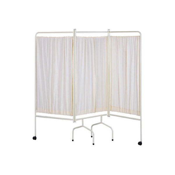 Folding hospital screen - OVVO Medical Solutions - on casters / 3-panel ...