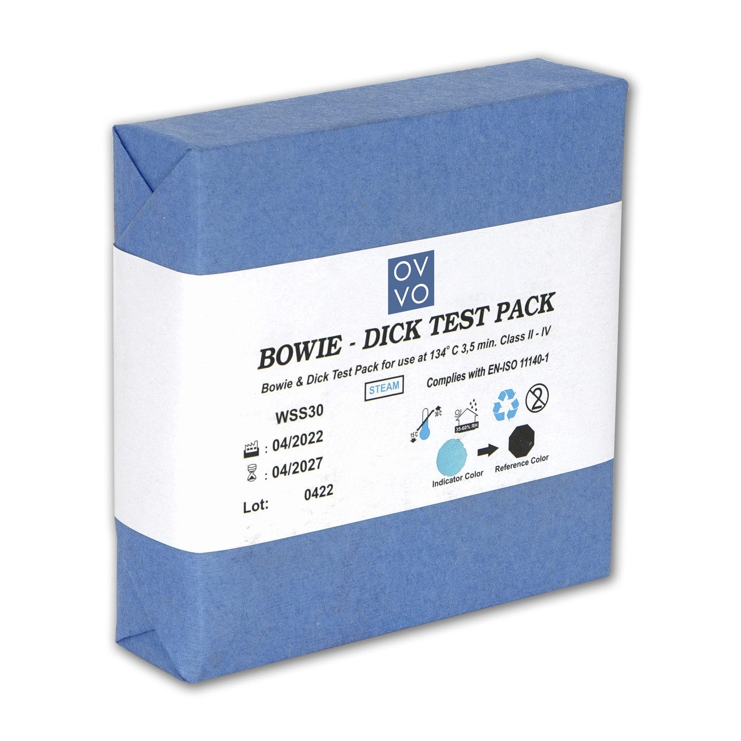 Sterilization test kit - OVVO Bowie Dick Test Pack - OVVO Medical Solutions