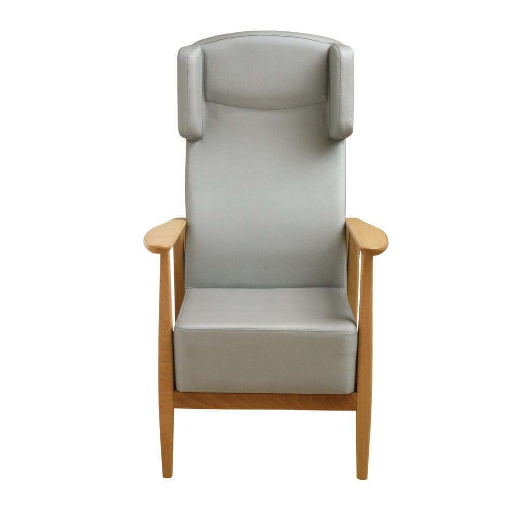 Adult chair - BOR0013MB - SENIORCARE - with high backrest / ergonomic