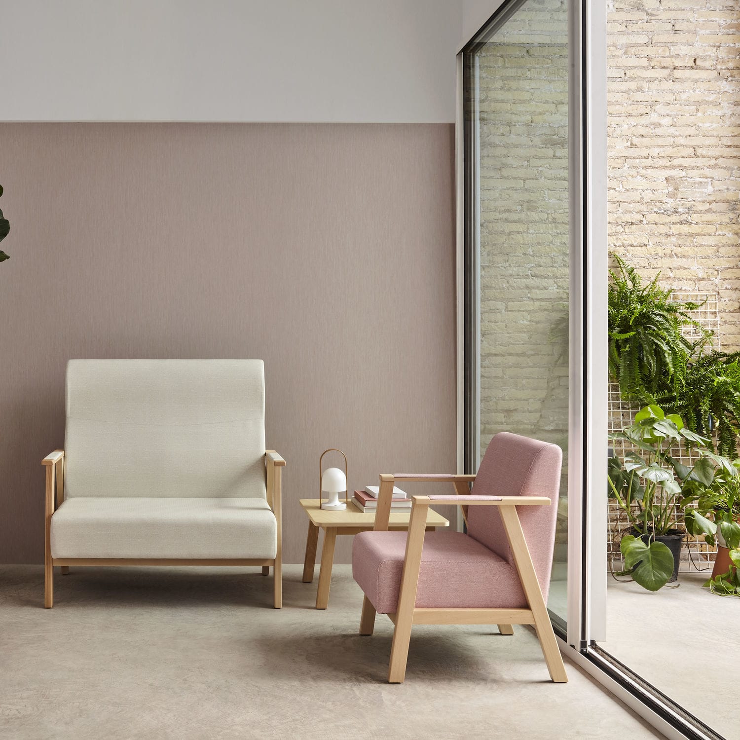 Waiting room sofa - UNN0022MB - SENIORCARE - for doctor's office / 2 ...