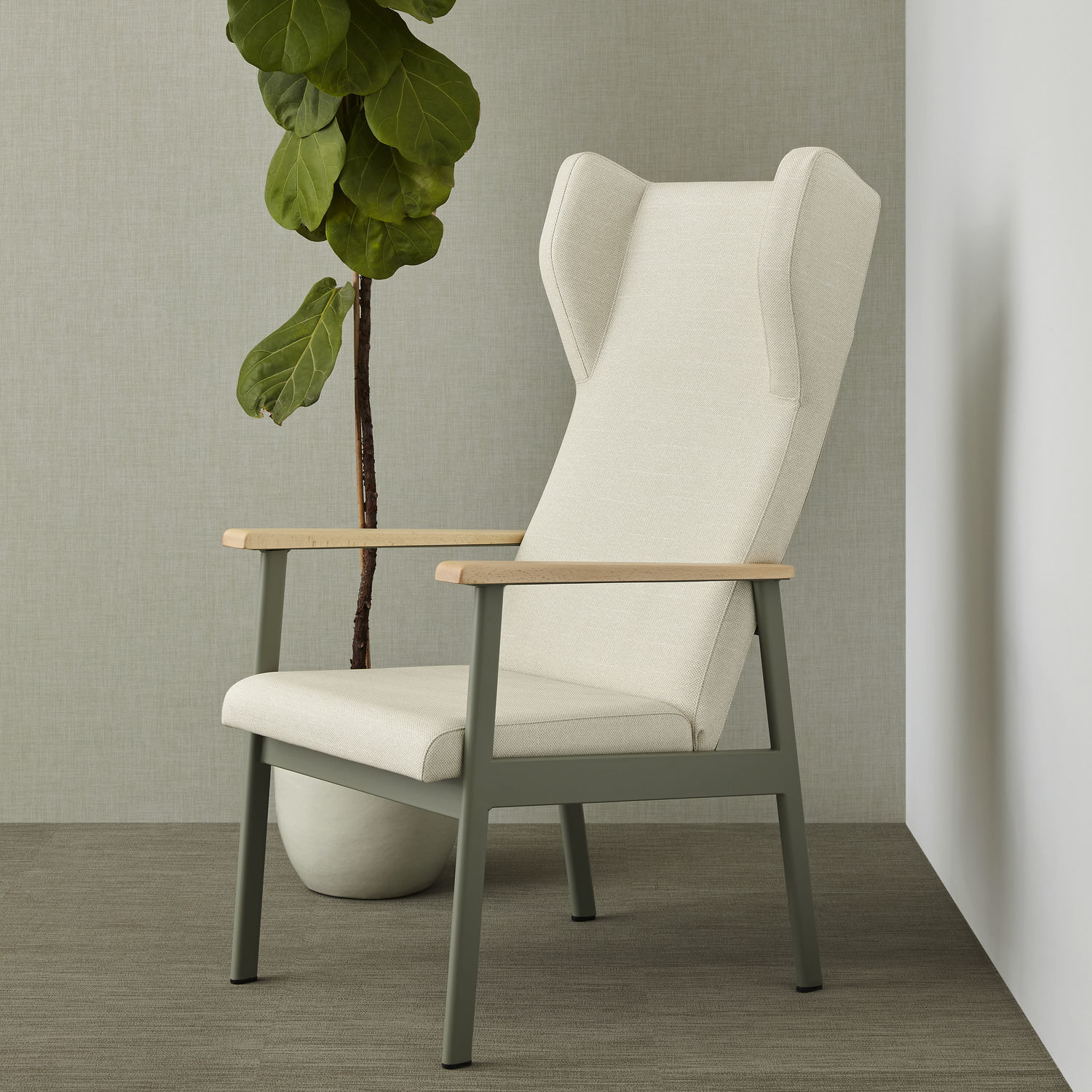 Adult chair - WINGBACK ROD0007M2 - SENIORCARE - with high backrest ...