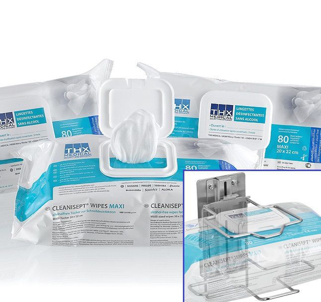 Medical device cleansing wipes - 00-208-T100 - THX MEDICAL - pack of 80