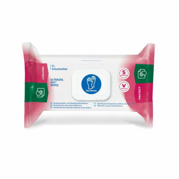Ultrasound probe cleansing wipes - ULTRASOL OXY - THX MEDICAL