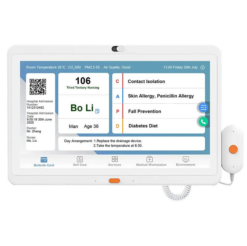 Touch screen patient infotainment terminal - PS-BEA13Y1 - ClearTV