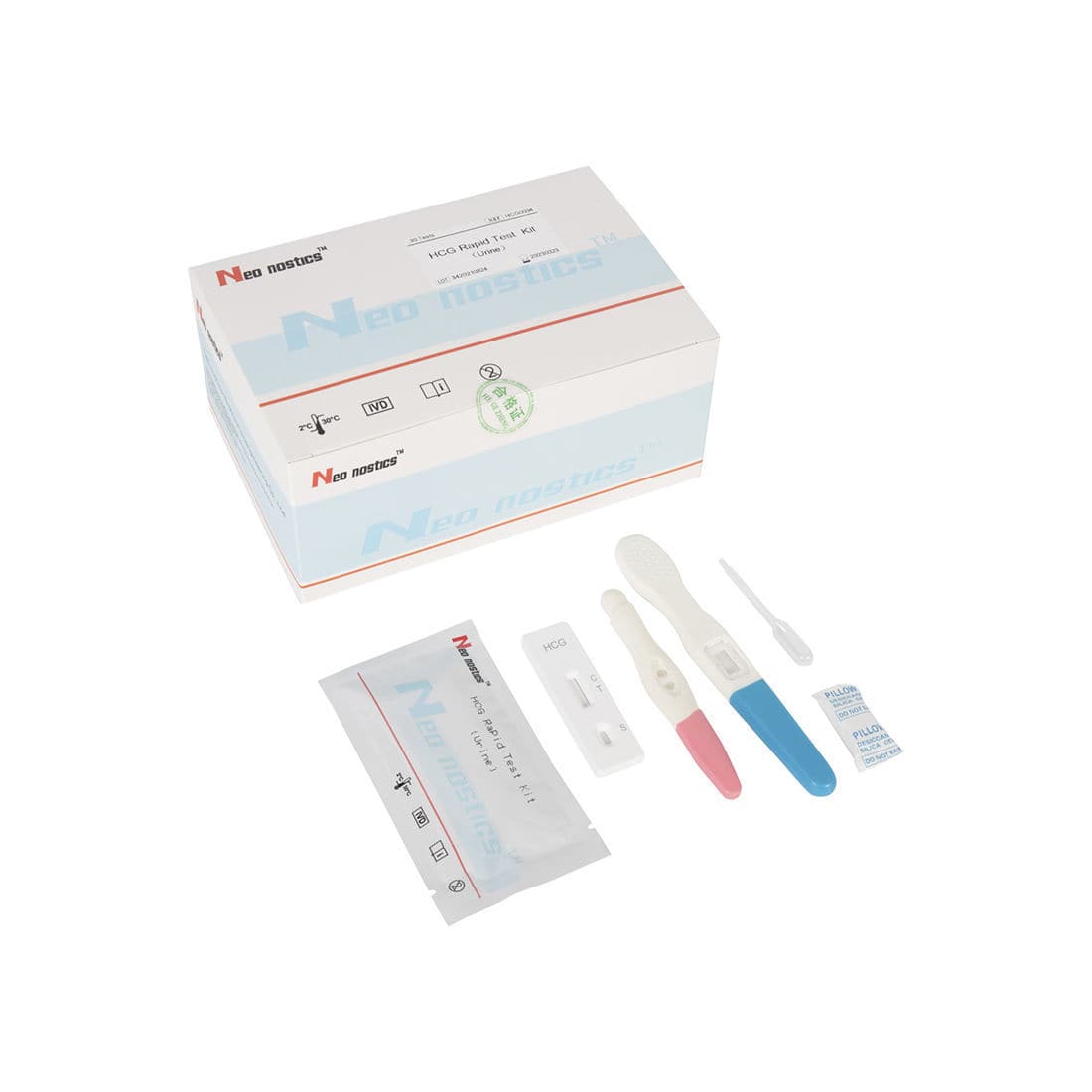 Pregnancy test kit - HCG0034 - Neo-nostics - hCG / urine / cassette