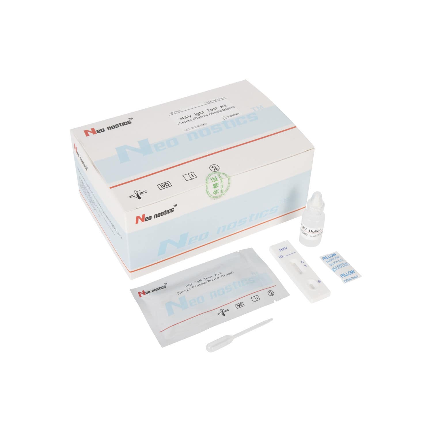 Rapid hepatitis A test - HAV0010 - Neo-nostics - IgM / HAV / serum
