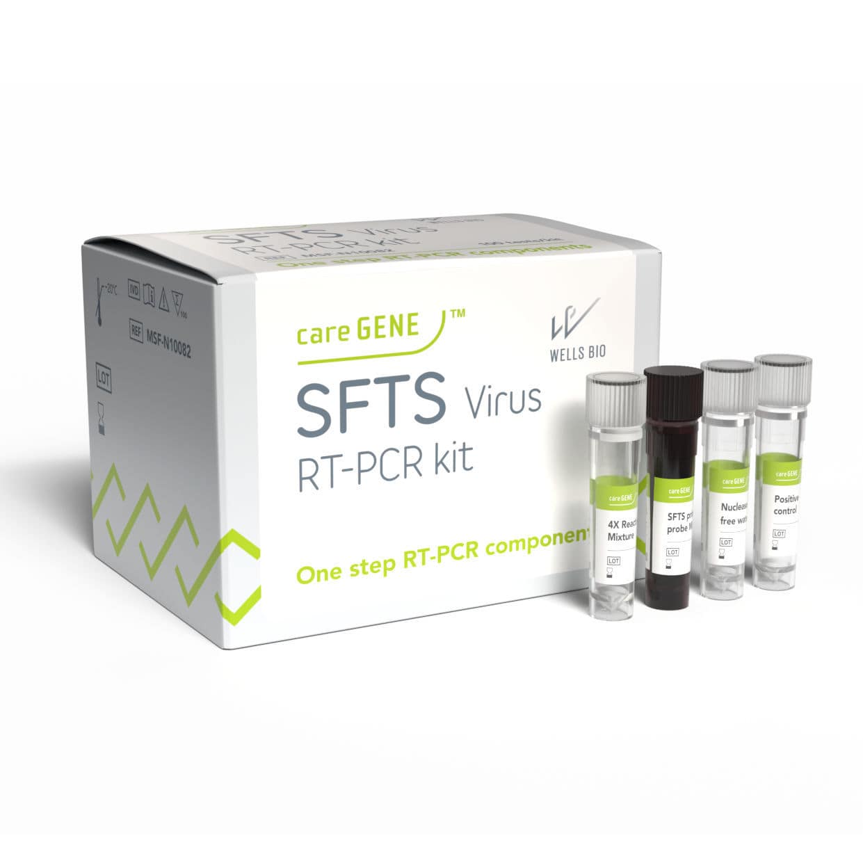 Virus assay kit - careGENE™ - WELLS BIO - for SFTS / whole blood / for RT-PCR