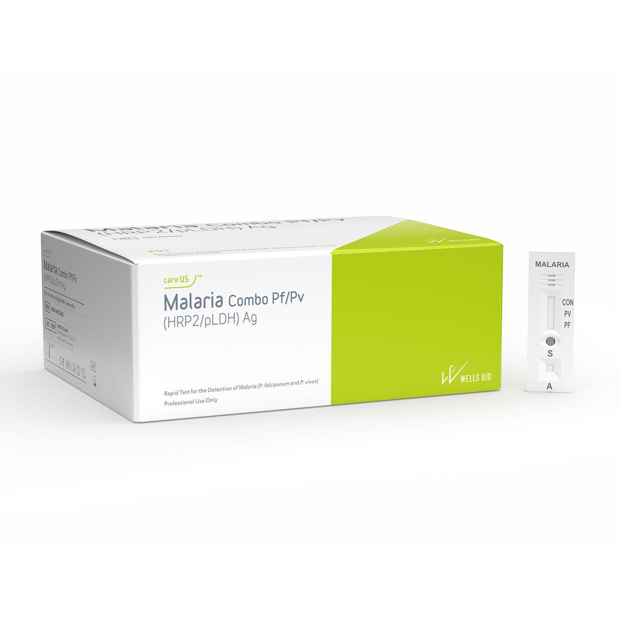 Malaria rapid diagnostic test - careUS™ Combo Pf/Pv (HRP2/pLDH) Ag ...