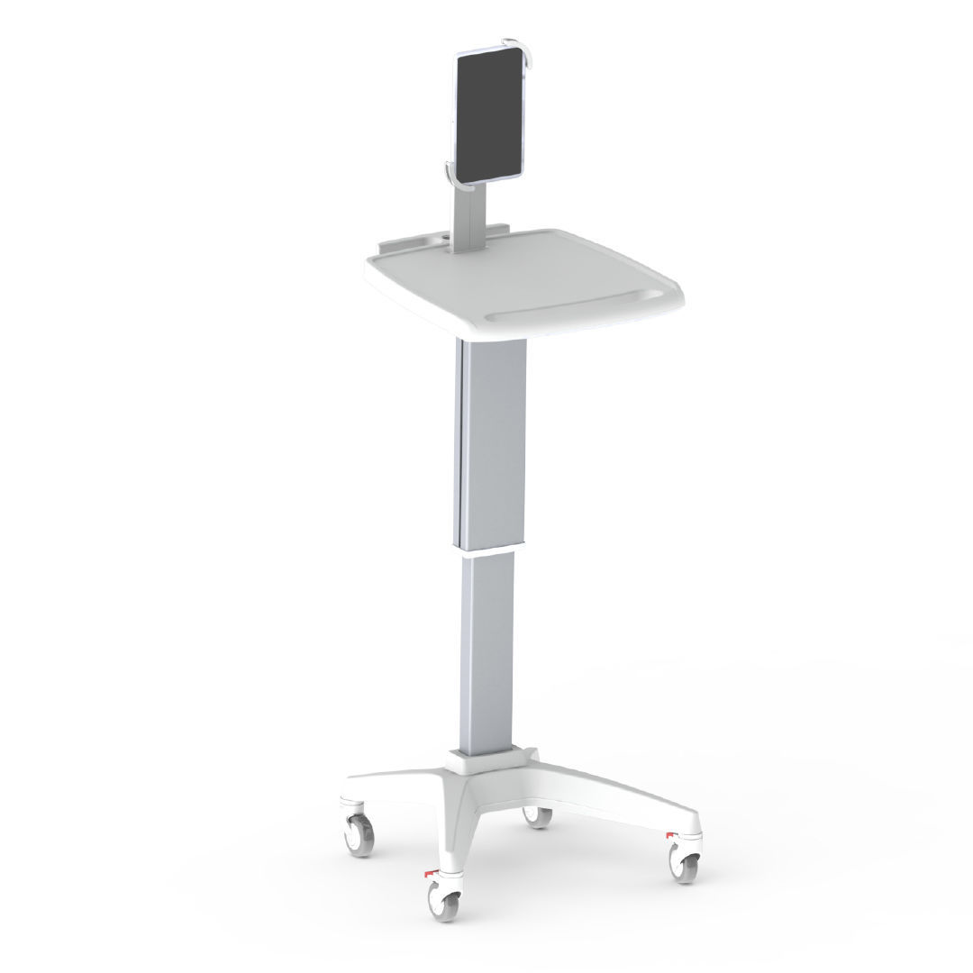 Medical computer trolley - Mediroll LTD - tablet / mobile / height ...