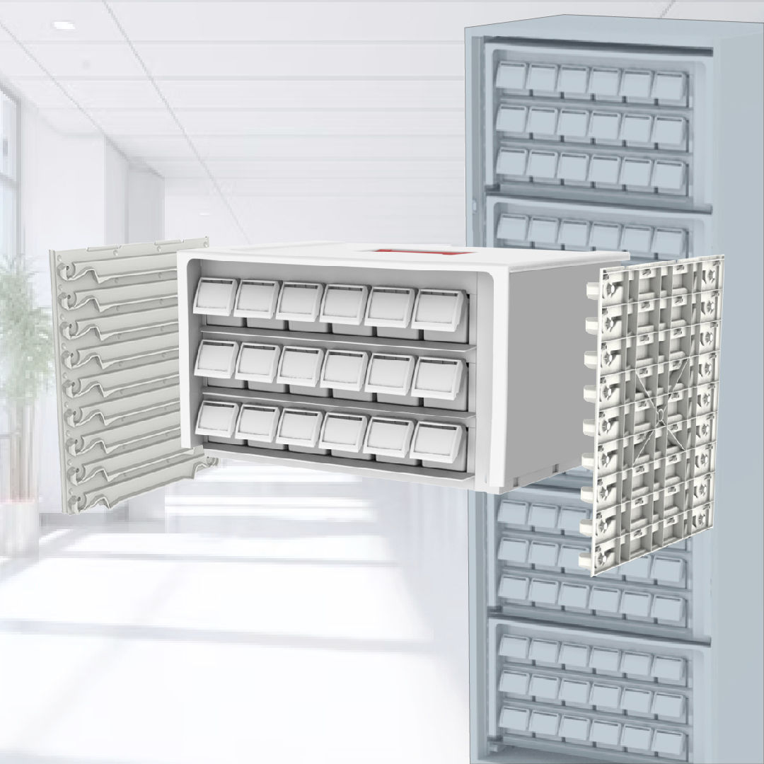 Dispensing cabinet unit - Mediroll LTD - for consumables / wall-mounted