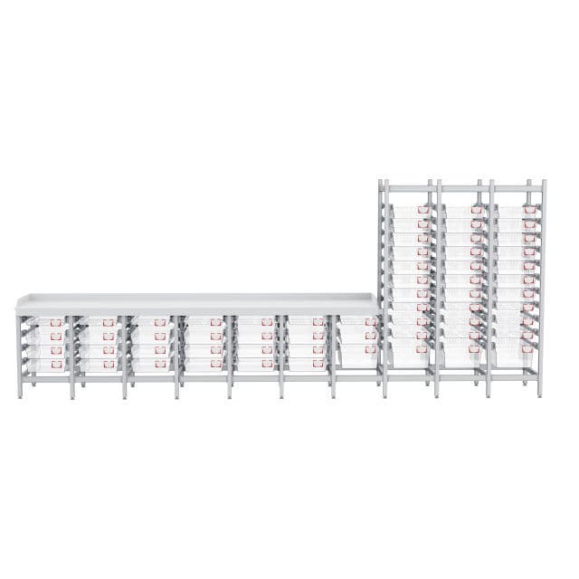 Modular shelving unit - Topmodul - for container storage ...