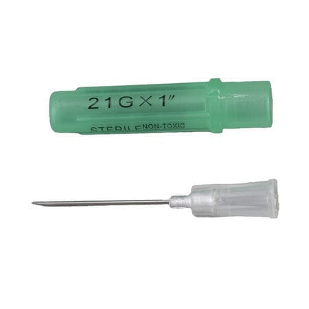 Veterinary needle - 80301017 - Covetrus - sterile / 21G / 1 inch