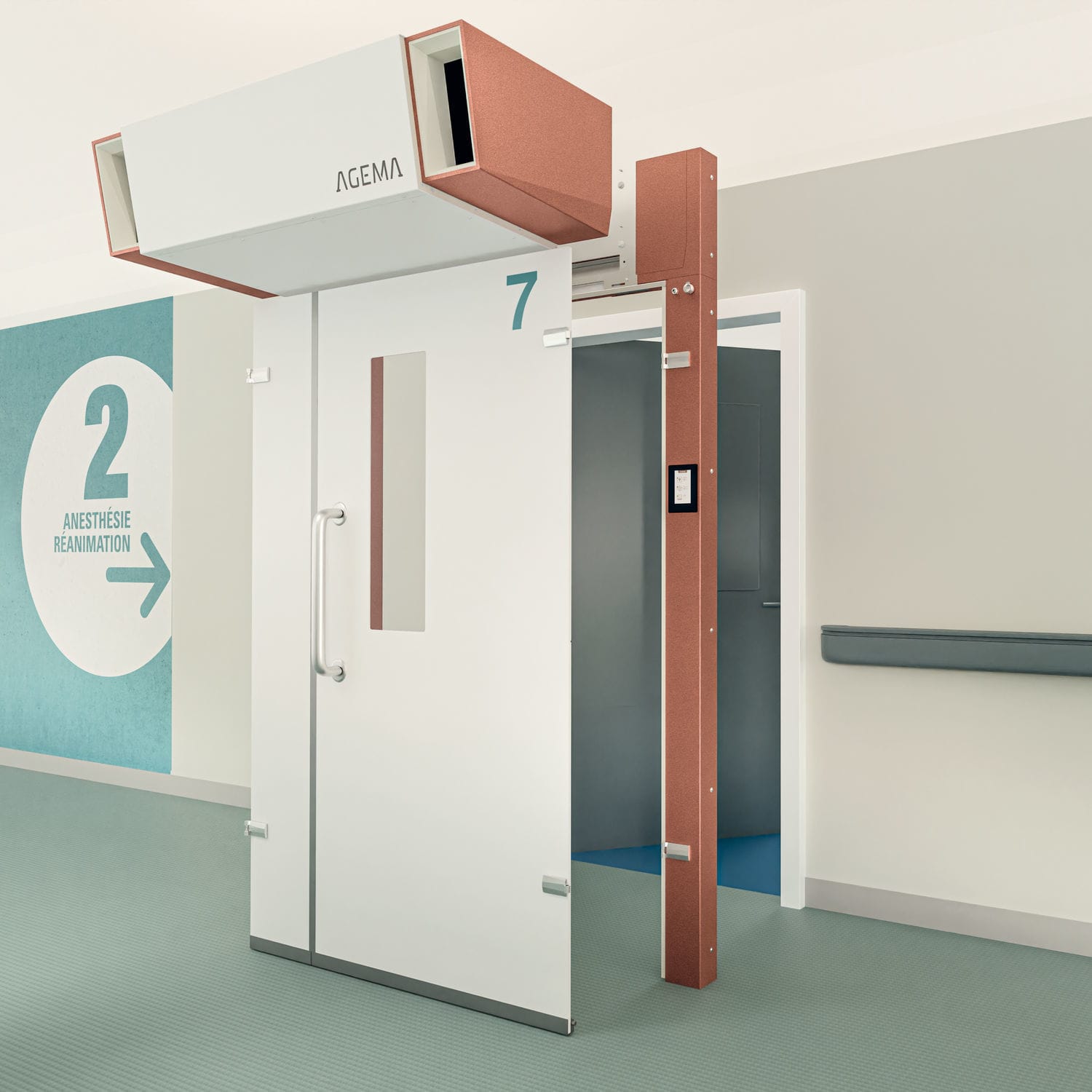 HEPA H14 air decontamination unit - AGEMA - Aspida - wall-mounted ...