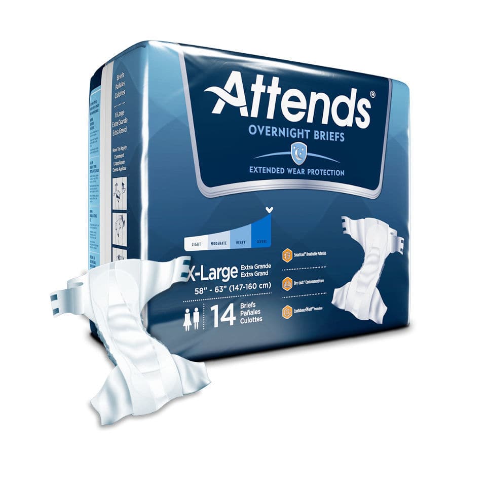 Adult diapers - DDEW series - Attends - breathable / box of 14 units ...
