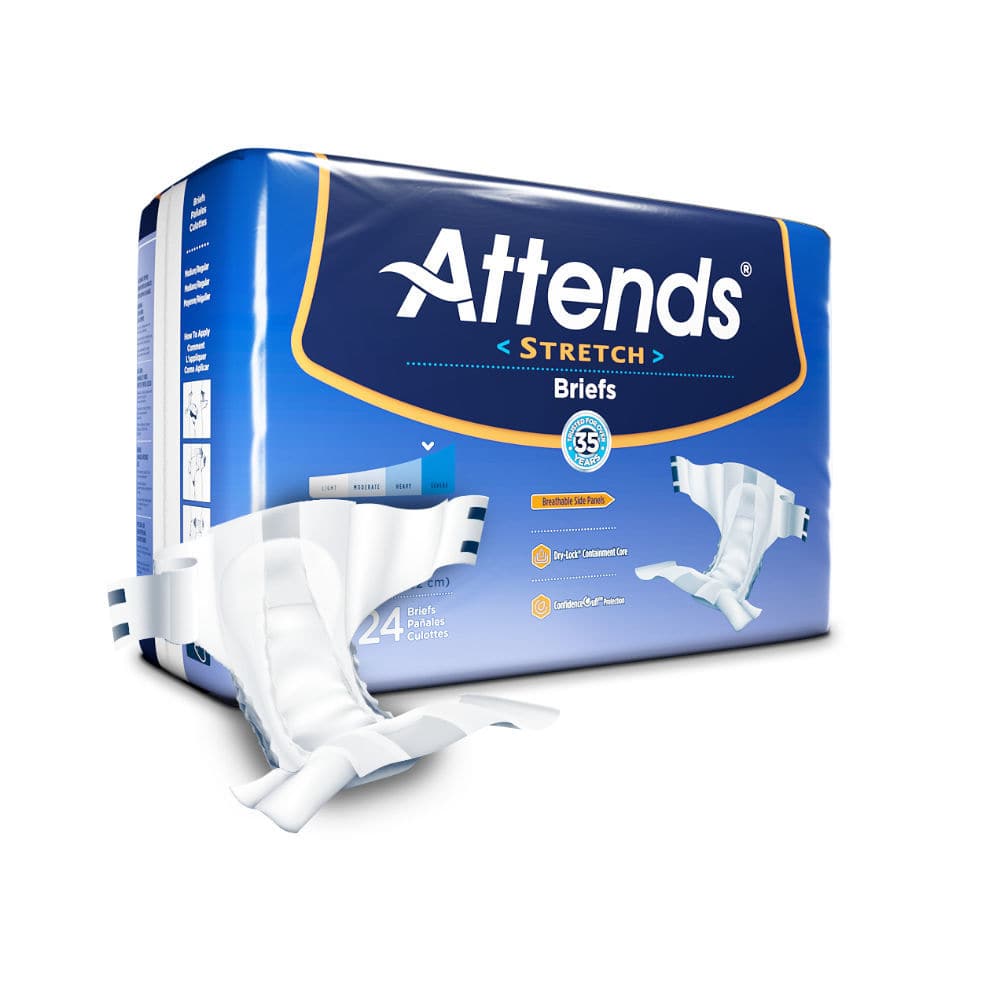 Adult diapers - DDS series - Attends - breathable / stretchy / box of ...