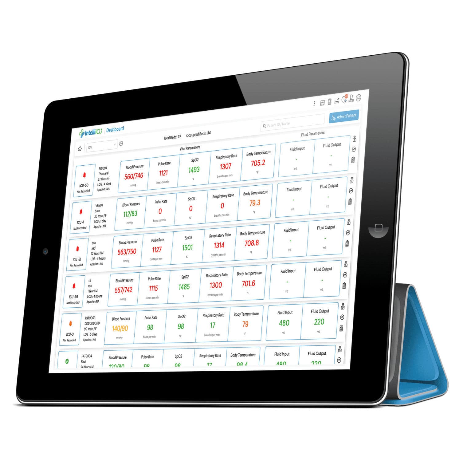 Hospital software - IntelliICU - vTitan Corporation - management ...