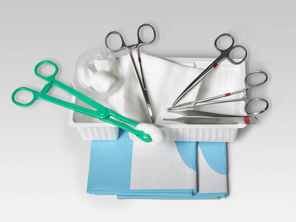 Wound suture instrument kit - 370241 - Fuhrmann - sterile / single-use