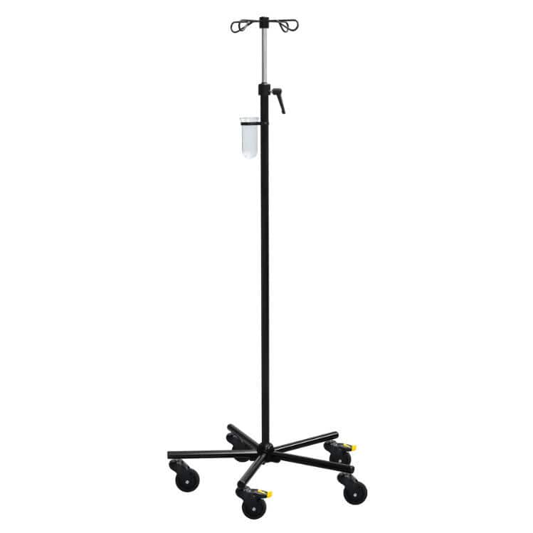 IV pole on casters - MEDI-CARE Black Edition - SIMPEX - 2-hook / for ...