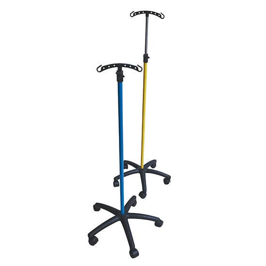 IV pole on casters - ALTE1642 - Altermedical - floor-mounted / 2-hook ...