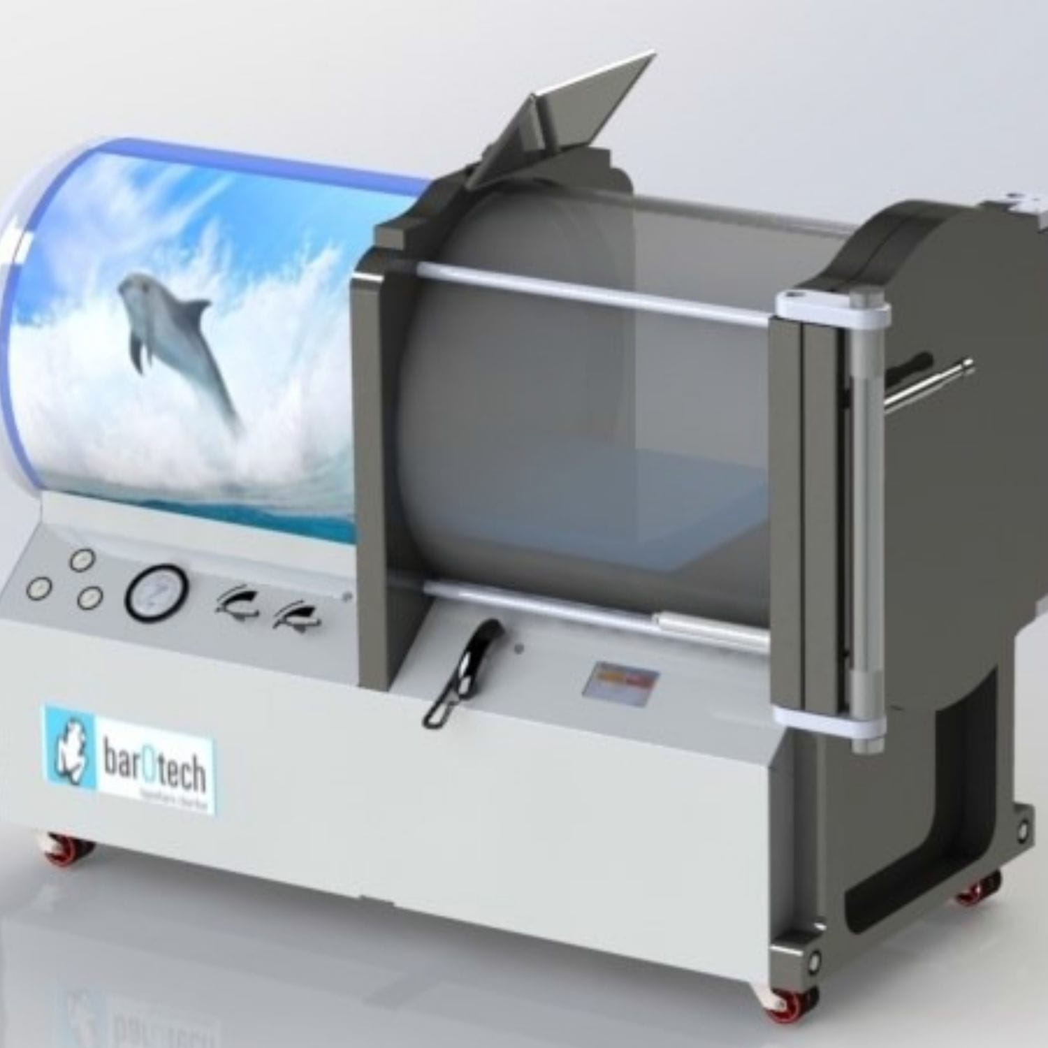 Oxygen therapy hyperbaric cabin - MONO H - Barotech - on casters / monoplace