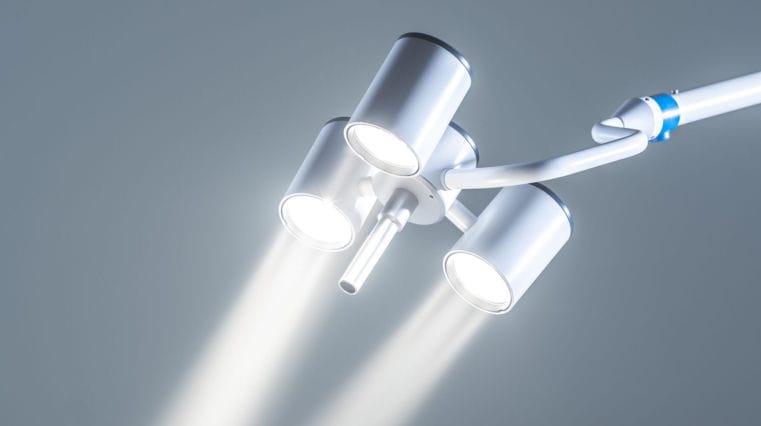 LED surgical light - SOL Mini - Scanatron - mobile / ceiling-mounted / 96