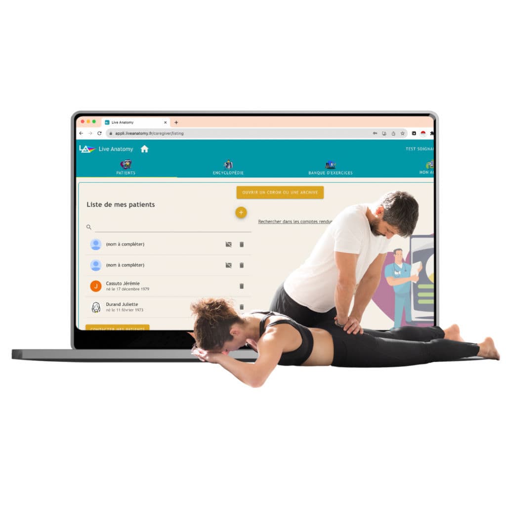 Management software - Live Anatomy - 3D viewing / medical / rehabilitation