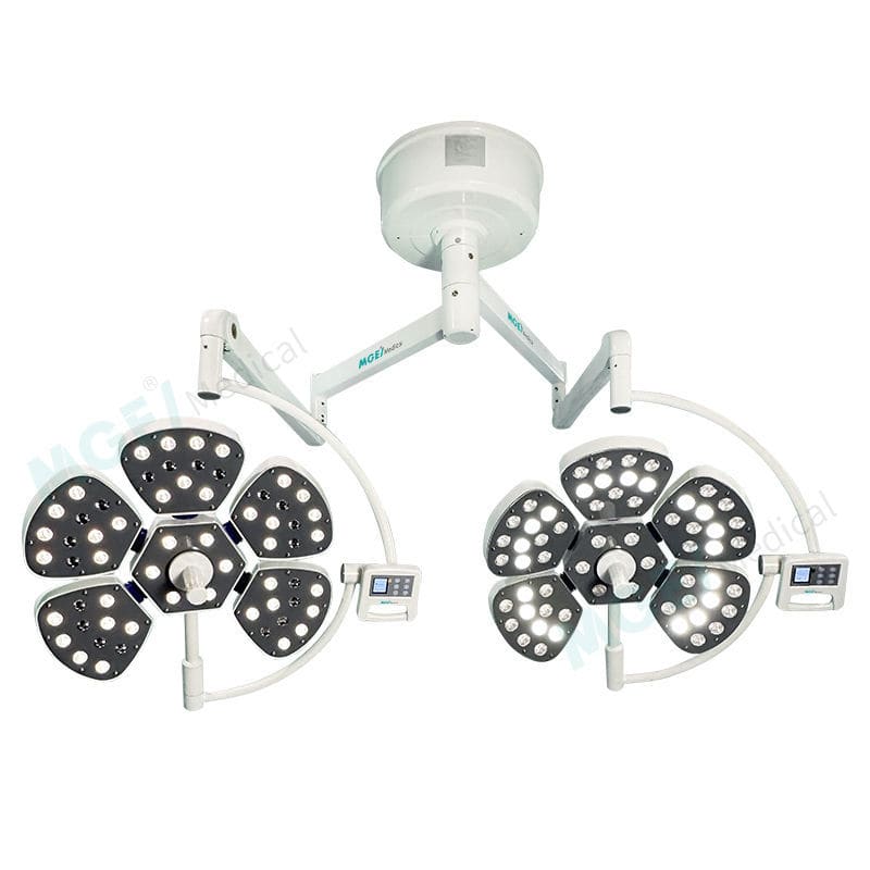 Ceiling-mounted surgical light - MGE-SL3J - Medige International Industries - LED / 2-arm / 110V ...