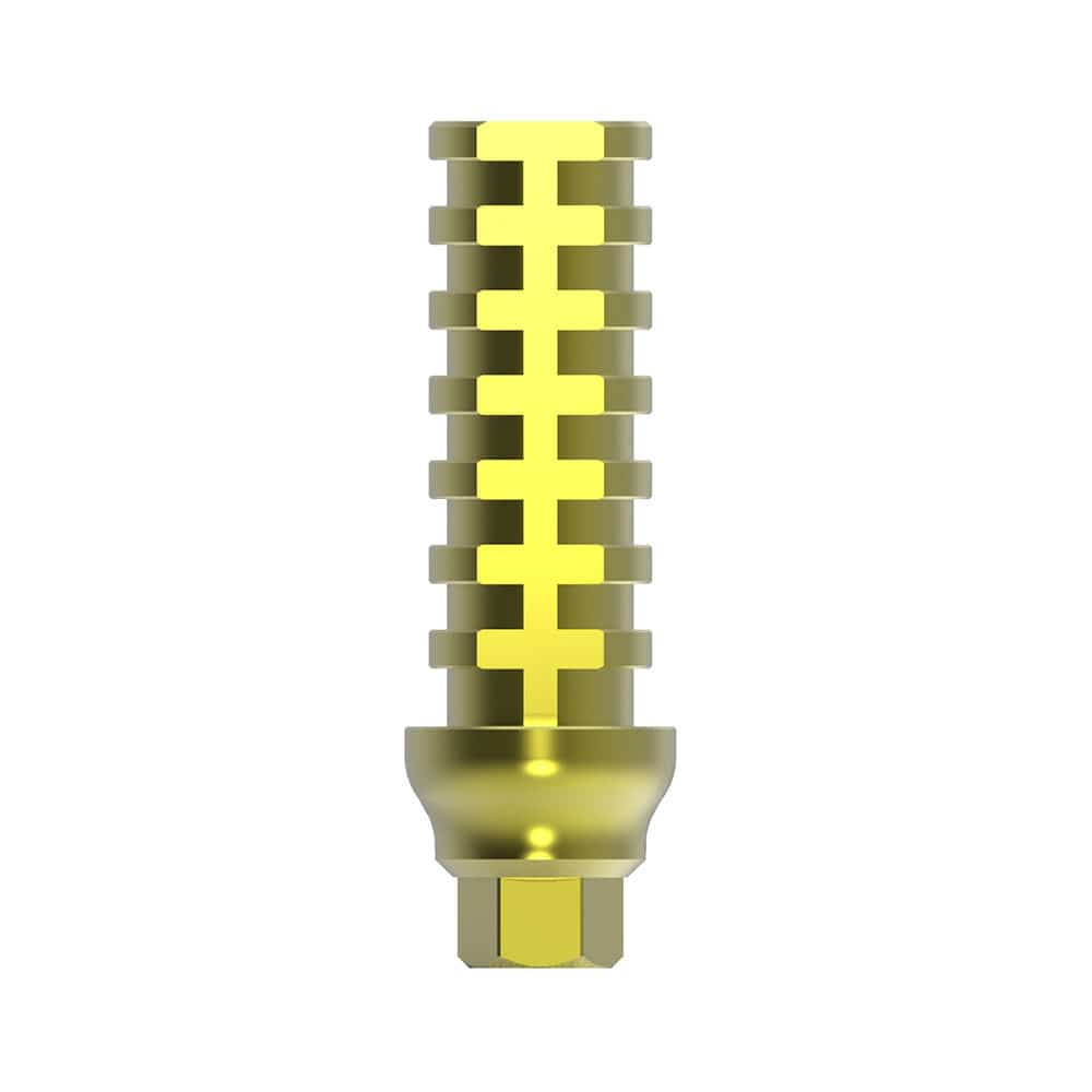 Titanium implant abutment - HEX RP TEMPORARY NON ROTATING ABUTMENT ...