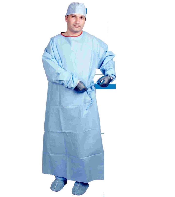 Unisex surgical gown - MEDCROSS™ - AGS Medical - polyester / disposable ...