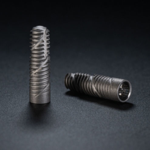 Cylindrical dental implant - GTB - ADVAN S.r.l. - titanium / conical ...