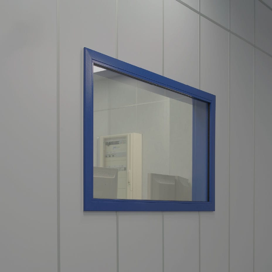 Radiation protection window - MeSpo - fixed / lead glass
