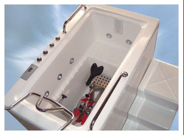 Hydromassage bathtub with exercise bike - 395 L - Marima