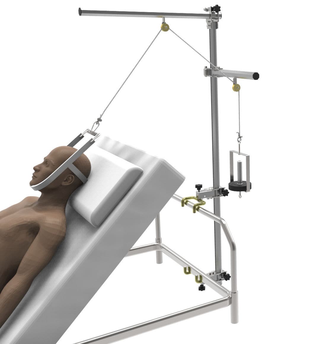 Bed-mounted over bed traction pole - 110-0007 - Prosimed - cervical