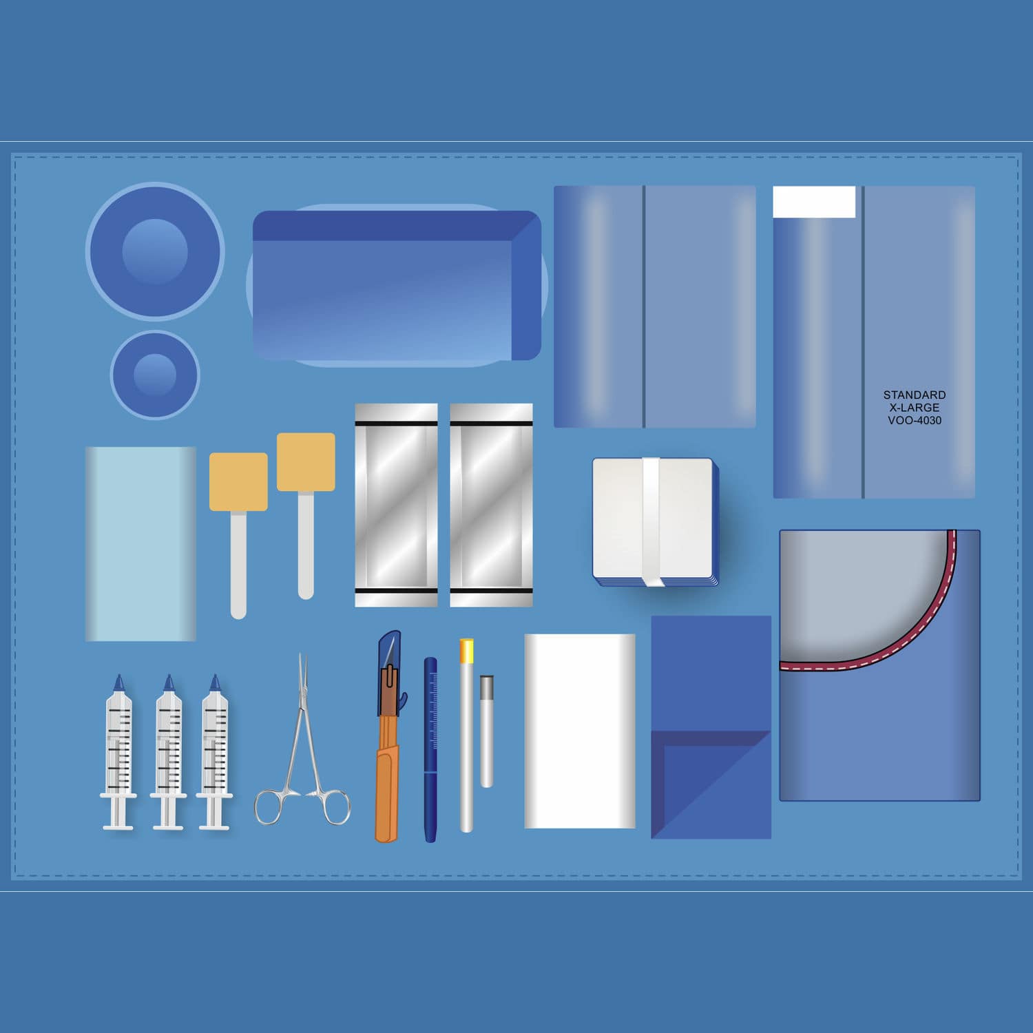 Delivery medical kit - Xssential Basic Vein Pack - SYNDEO Medical ...