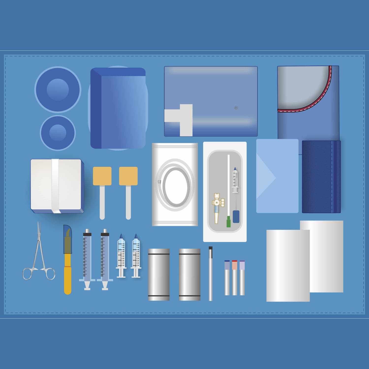 Delivery medical kit - XSSENTIAL Vein pack 11 - SYNDEO Medical ...