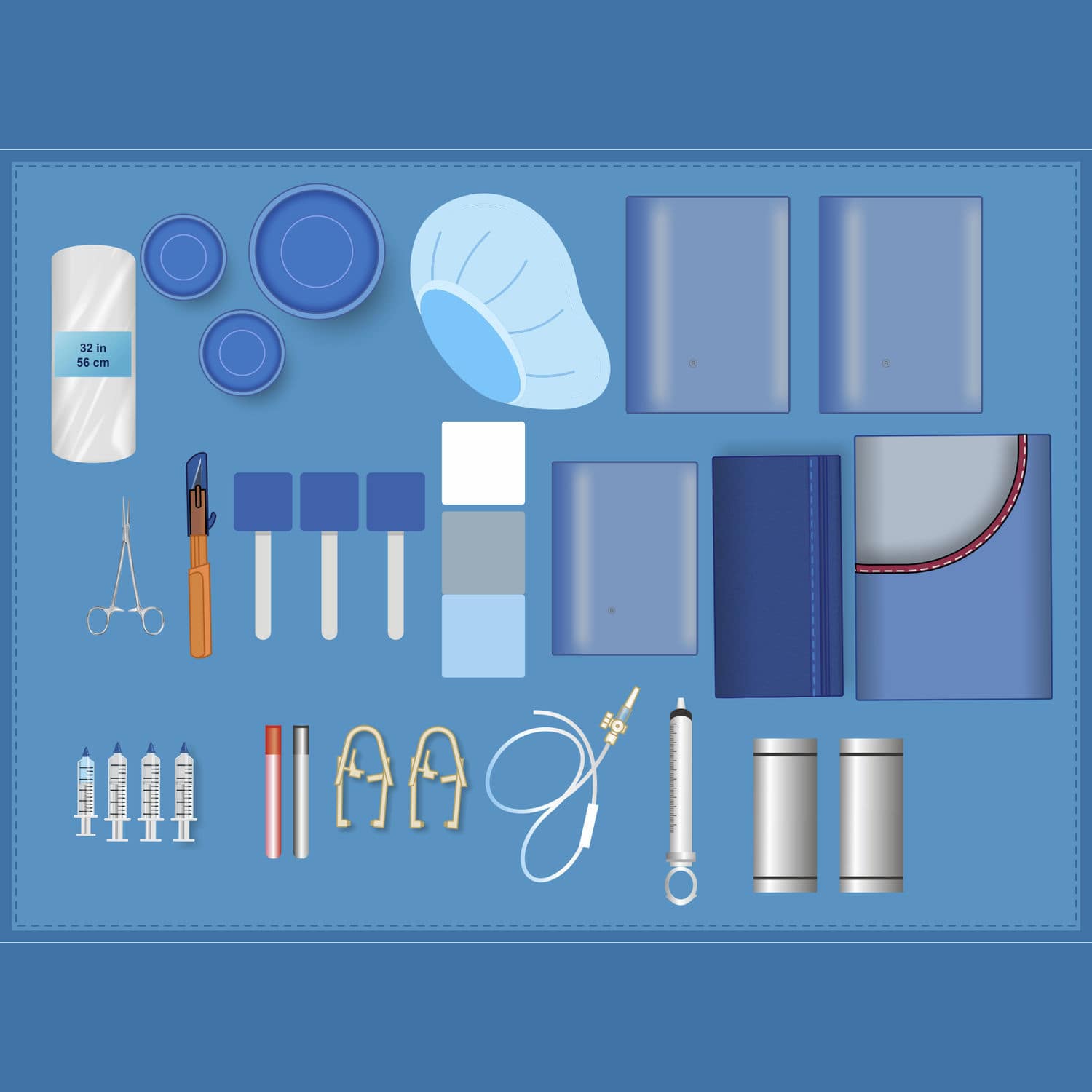 Surgery medical kit - XSSENTIAL Vein closure tray II - SYNDEO Medical ...