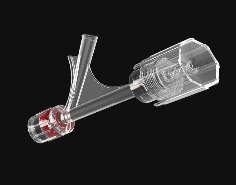 Hemostasis valve - ROVERSA™ - SYNDEO Medical - polycarbonate