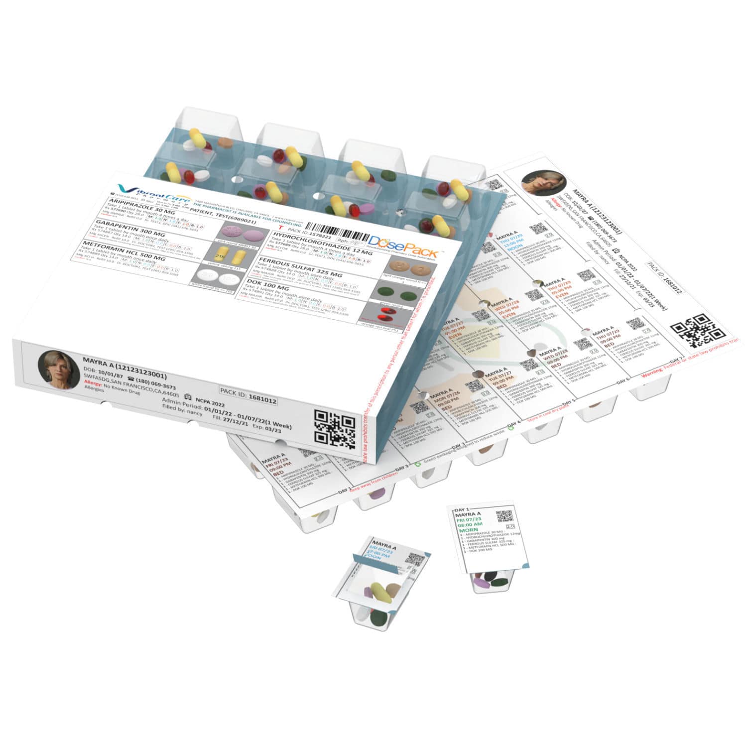 Weekly pill box - Dosepack India LLP - daily