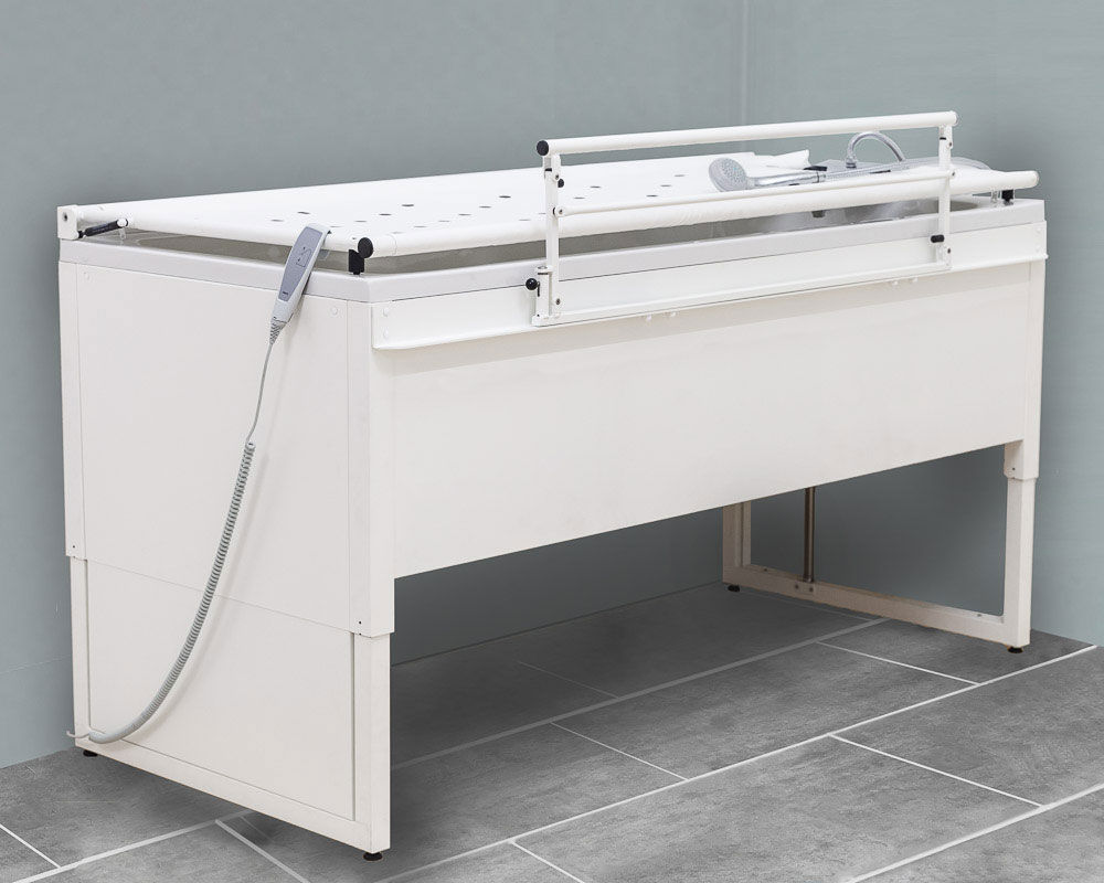 Electric medical bathtub - 40-14156 - ROPOX - height-adjustable