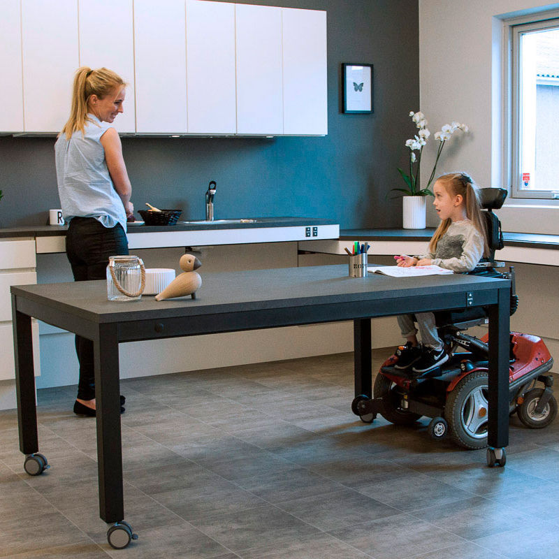 Electric desk - 20-21101 - ROPOX - rectangular / height-adjustable / on ...